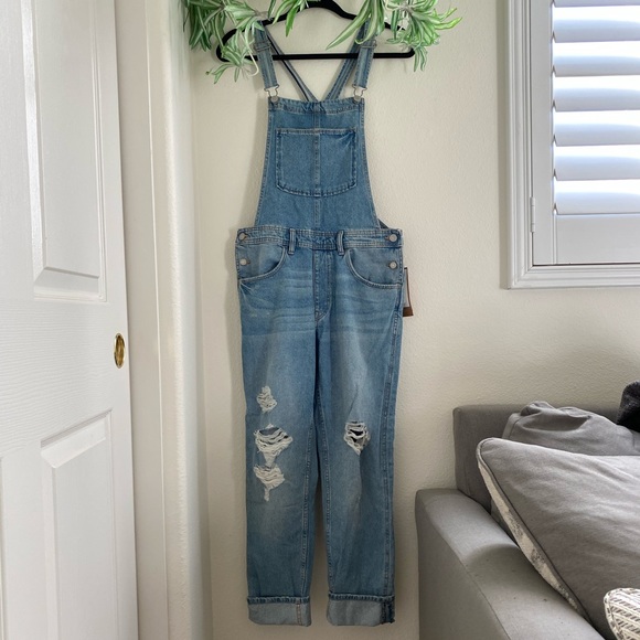 H&M | Jeans | Hm Distressed Overalls | Poshmark